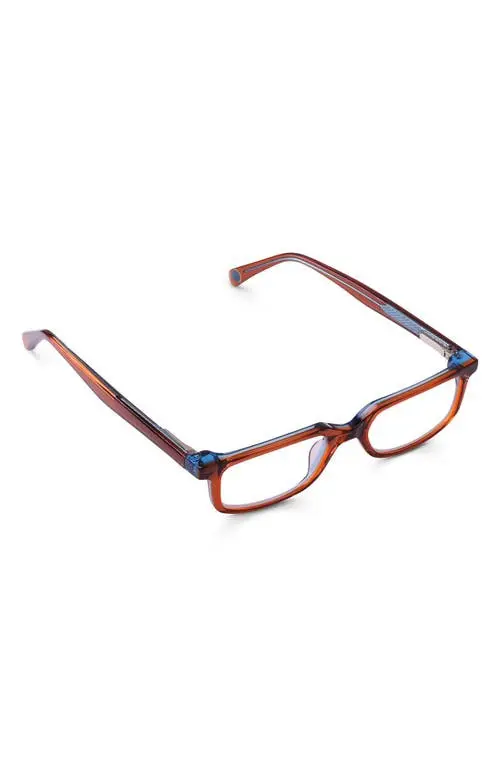 Eyebobs 48mm Rectangular Sunglasses - Burnt Orange/blue Crystal