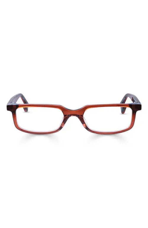 Eyebobs 48mm Rectangular Sunglasses - Burnt Orange/blue Crystal