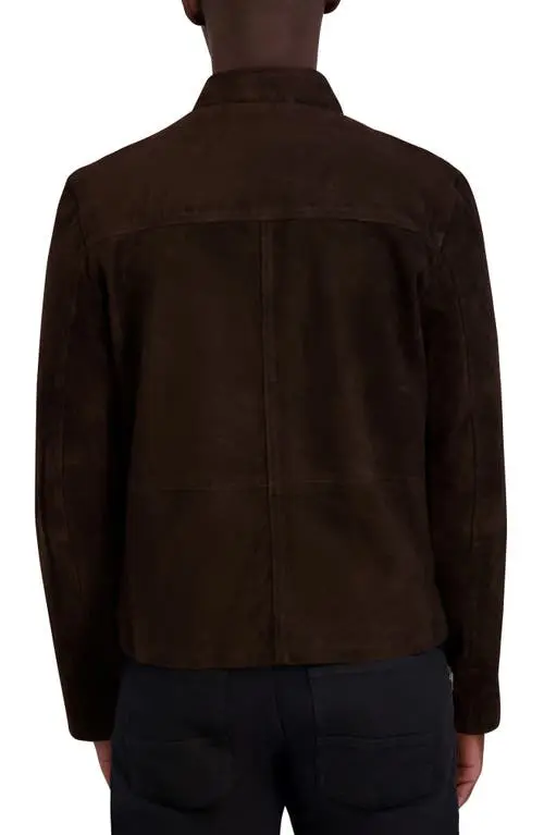 Karl Lagerfeld Suede Zip Jacket