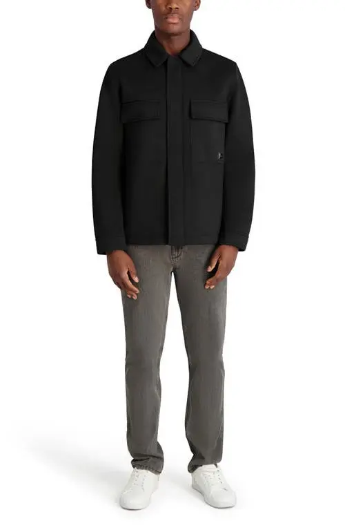 Karl Lagerfeld Twill Shirt Jacket - Black