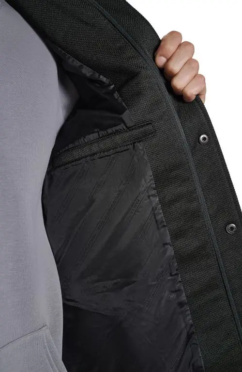 Karl Lagerfeld Paris Twill Shirt Jacket - Black