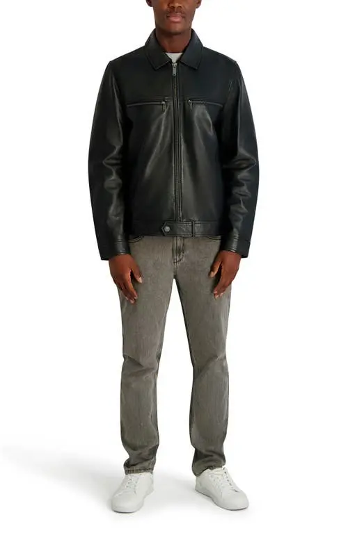 Karl Lagerfeld Leather Zip Jacket