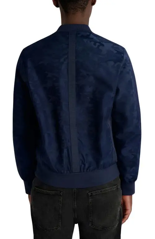 Karl Lagerfeld Camo Print Bomber Jacket