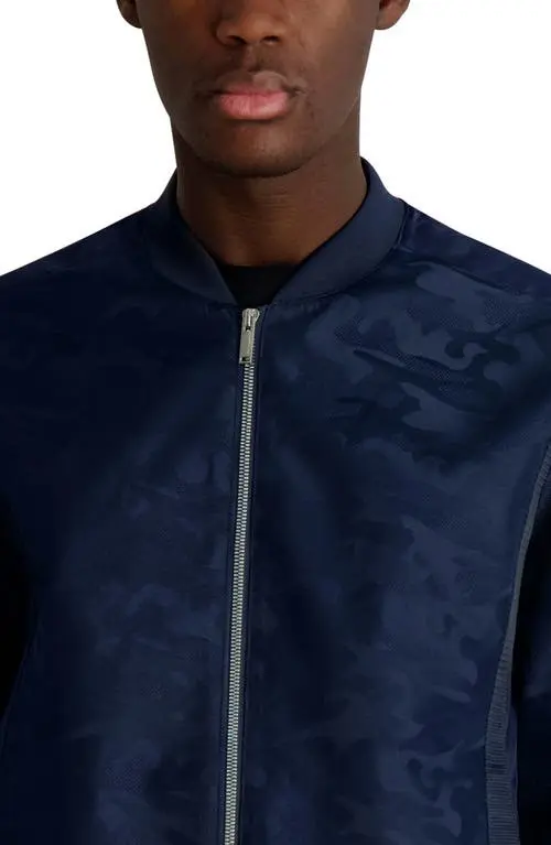 Karl Lagerfeld Camo Print Bomber Jacket