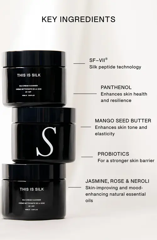 THIS IS SILK Silk Cream Cleanser - Black