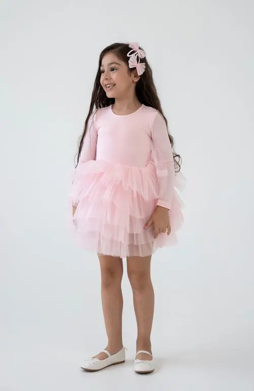 MINI CELEBRITIES Open Back Fluffy Tutu Dress - Pink Rose