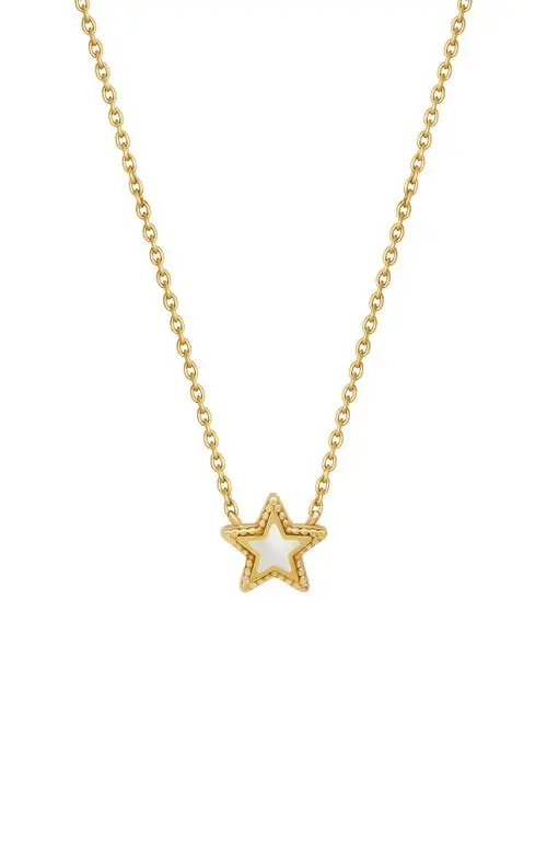 KARMA AND LUCK Inner Strength Rainbow Moonstone & Pearl Star Gold Necklace