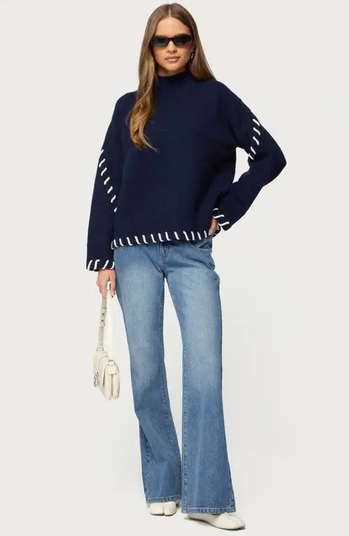EDIKTED Indah Mock Neck Sweater
