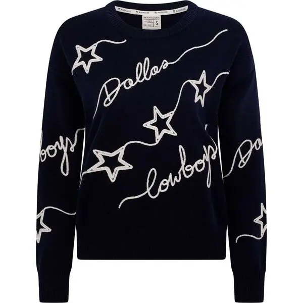 KADYLUXE Dallas Cowboys Love Letter Pullover Sweater