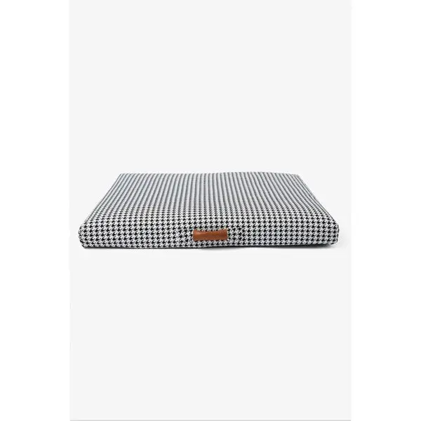 LAY LO Houndstooth Dog Bed - Black