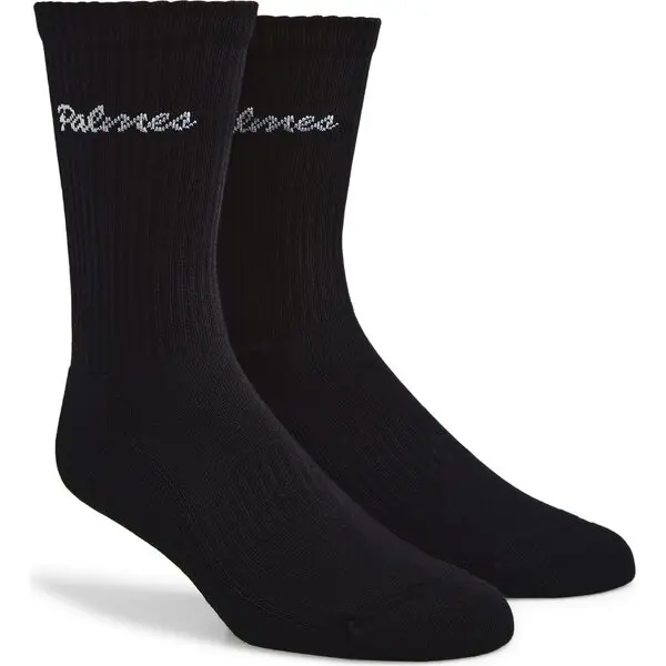 PALMES 2-pack Logo Crew Socks - Black