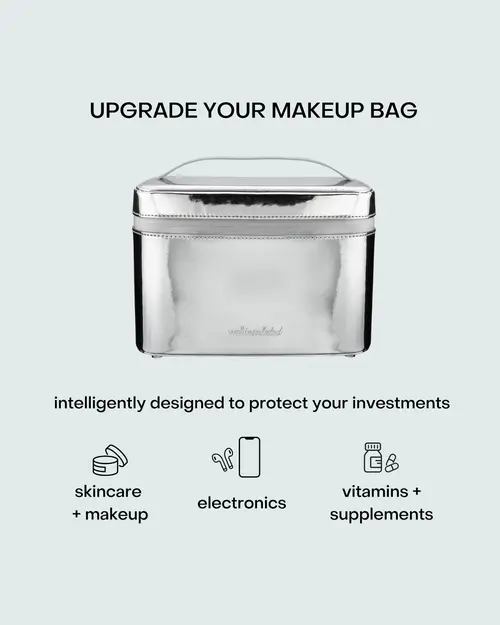 WELLINSULATED Beauty Case With Detachable Strap - Silver