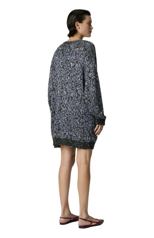 Missoni Oversized Jacquard Knit Cardigan With Animalier Pattern