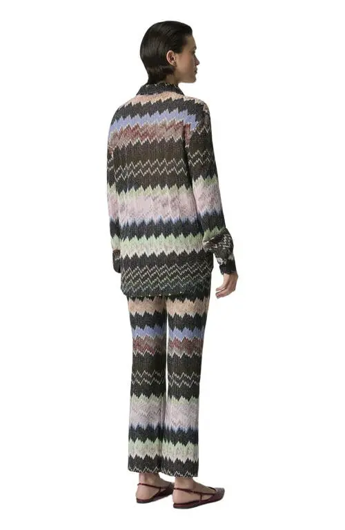 Missoni Viscose Lamé Snake Motif Shirt
