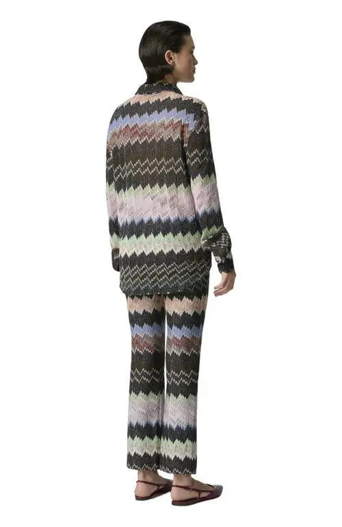 Missoni Viscose Lamé Snake Motif Shirt