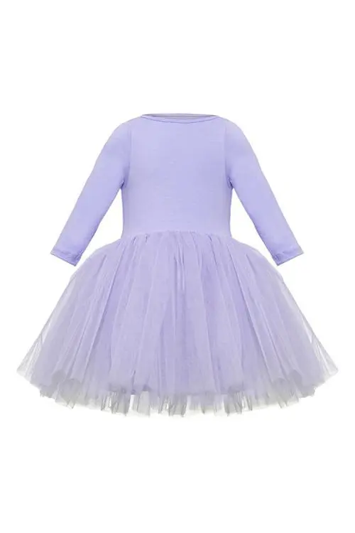 MINI CELEBRITIES Cloud Tulle Dress Set - Purple Bloom