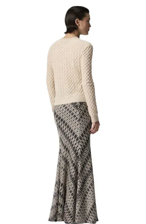 Missoni Crew Neck Cashmere Pullover With Lace Motif