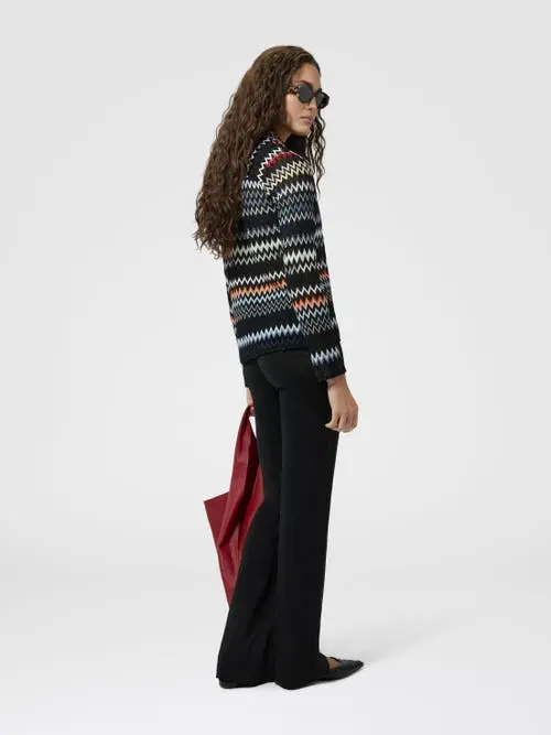 Missoni Lamé Fabric Flare Trousers - Black