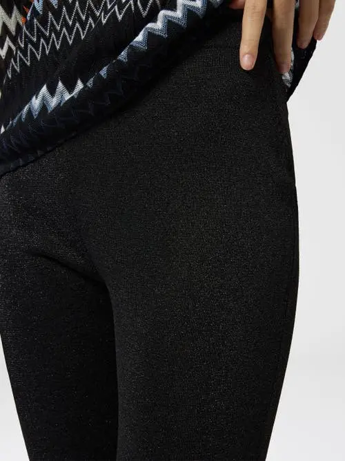 Missoni Lamé Fabric Flare Trousers - Black