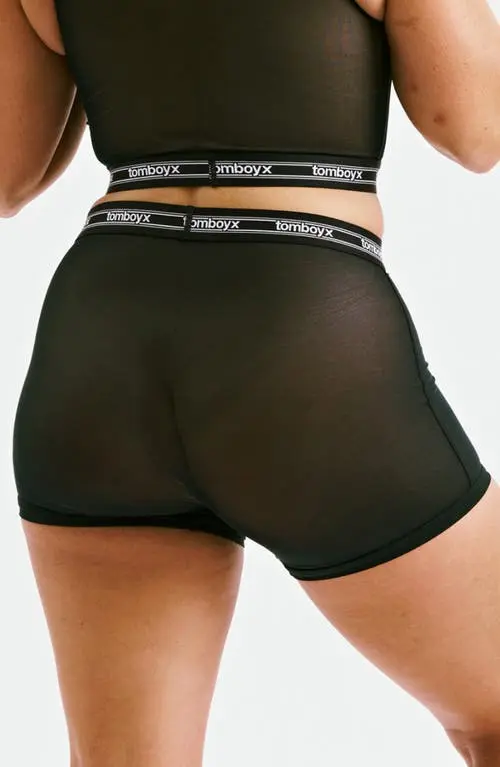 TOMBOYX Powermesh Boxer Briefs - Black