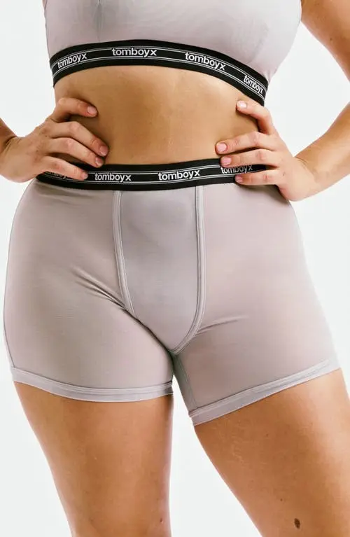 TOMBOYX Powermesh Boxer Briefs - Ultimate Gray