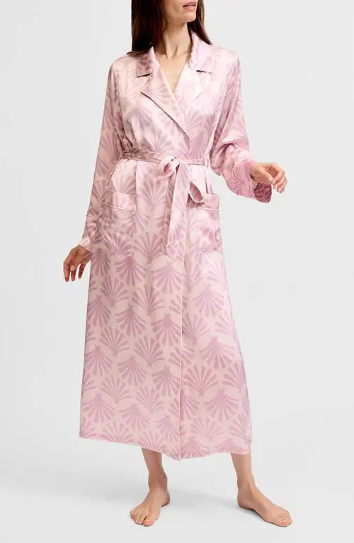 PETITE PLUME Silk Robe - Pink