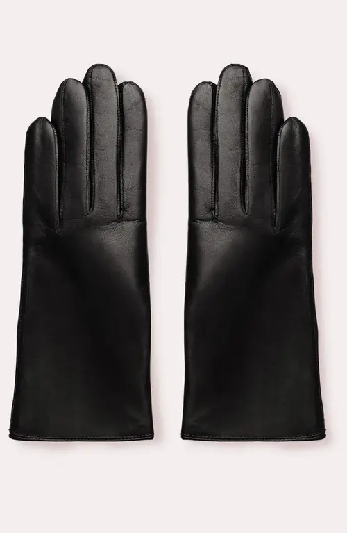 SEYMOURE Classic Kelly Leather Gloves - Black