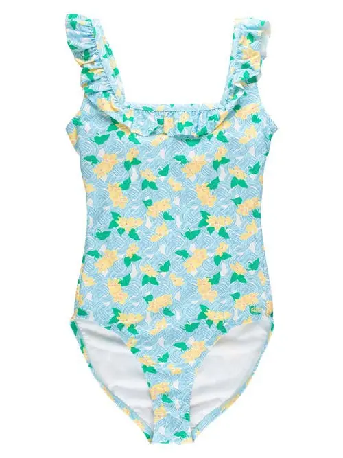 RUFFLEBUTTS Upf 50+ Ruffle One-piece Swimsuit - Blooming Basket