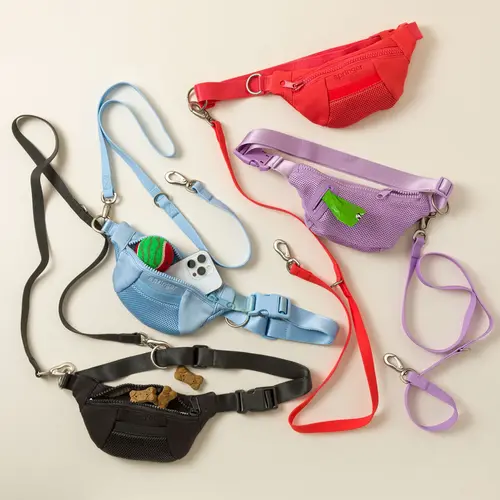 UNCOMMON GOODS 4-in-1 Dog Walking Leash Bag