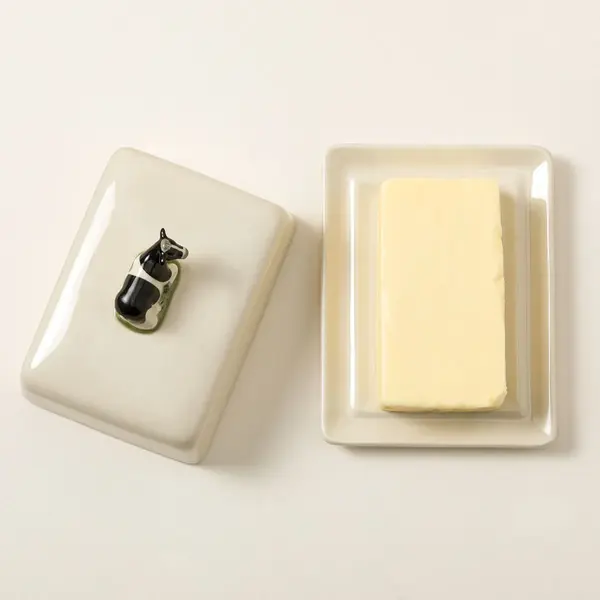 UNCOMMON GOODS Cow Butter Dish Ka&f Group Llc - Multi