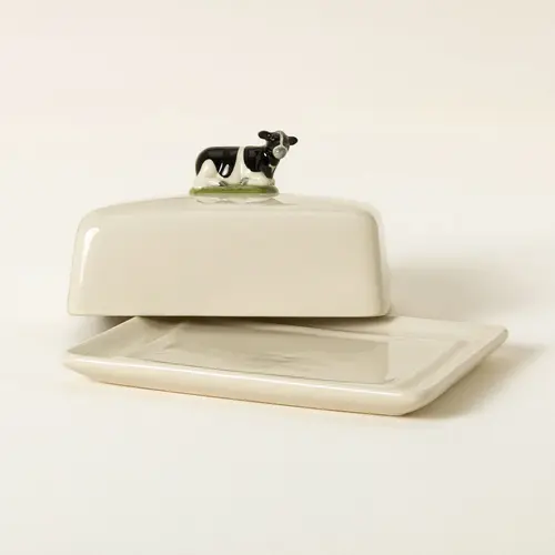 UNCOMMON GOODS Cow Butter Dish Ka&f Group Llc