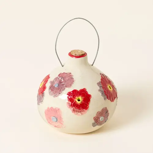 UNCOMMON GOODS Ceramic Hummingbird Feeder