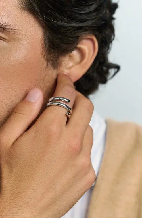 NIALAYA JEWELRY Modern Spiral Ring