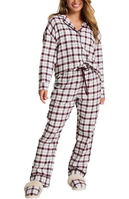 Hunkemoller Flannel Pyjama Pants - Gardenia