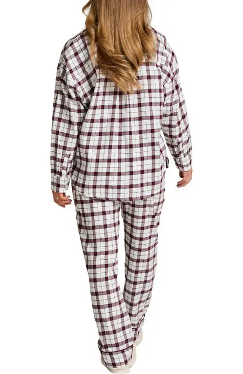 Hunkemoller Flannel Pyjama Pants - Gardenia