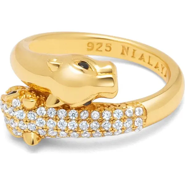 NIALAYA JEWELRY Twisted Panther Ring - Gold