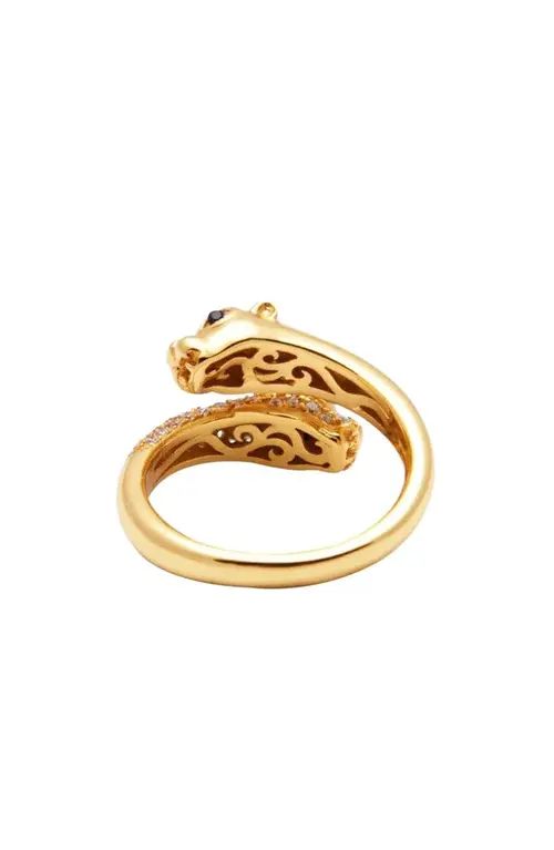 NIALAYA JEWELRY Twisted Panther Ring - Gold