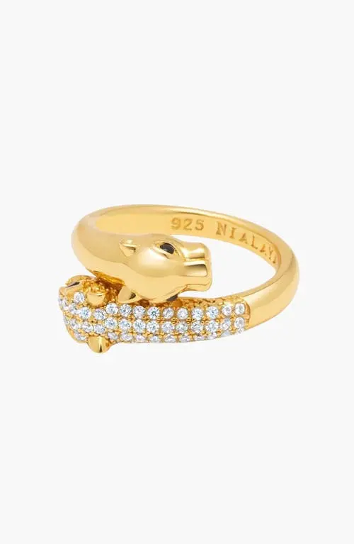 NIALAYA JEWELRY Twisted Panther Ring - Gold