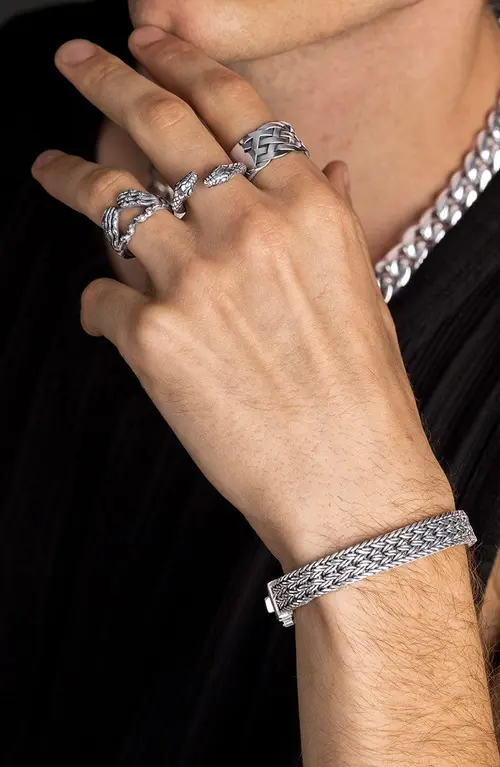 NIALAYA JEWELRY Woven Chain Ring