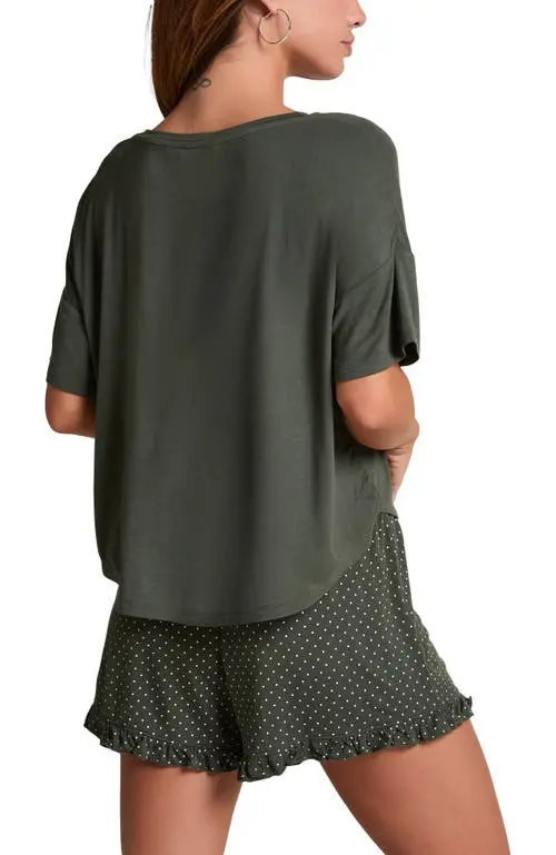Hunkemoller Jersey Pyjama Set - Green