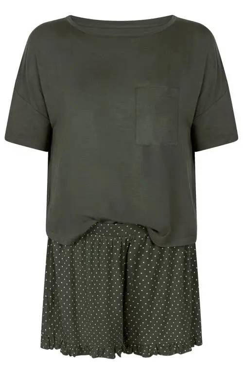 Hunkemoller Jersey Pyjama Set - Green