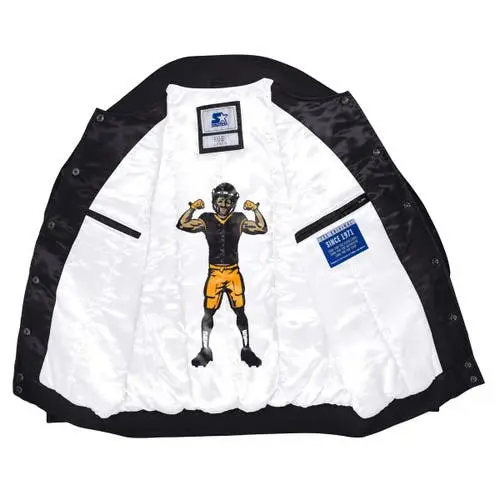STARTER Pittsburgh Steelers Satin Varsity Jacket