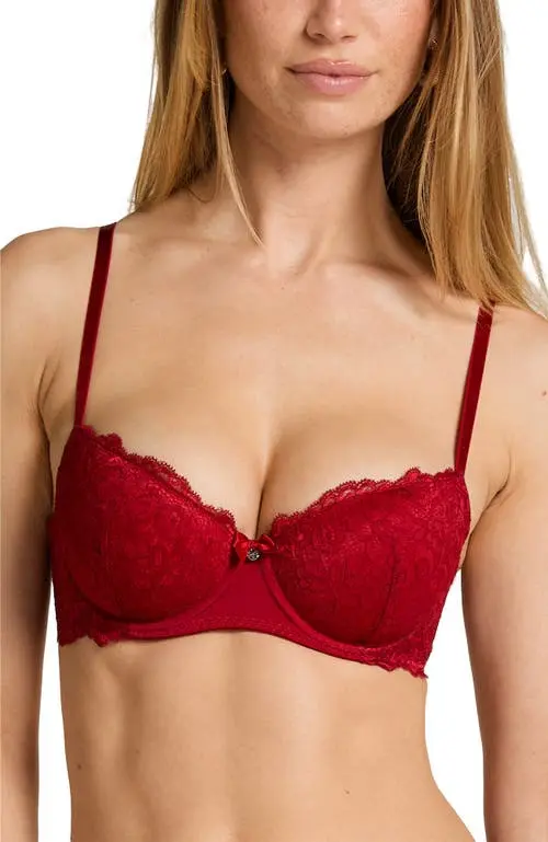Hunkemoller Marine Padded Underwired Bra - Red