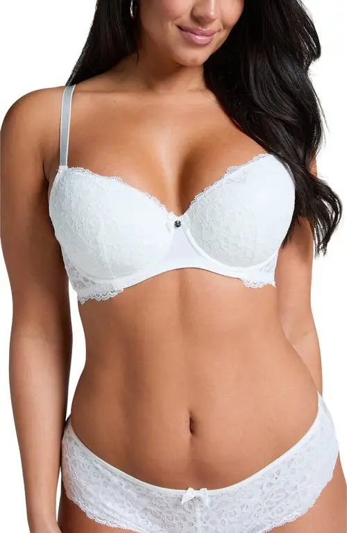 Hunkemoller Marine Padded Underwired Bra - Snow White