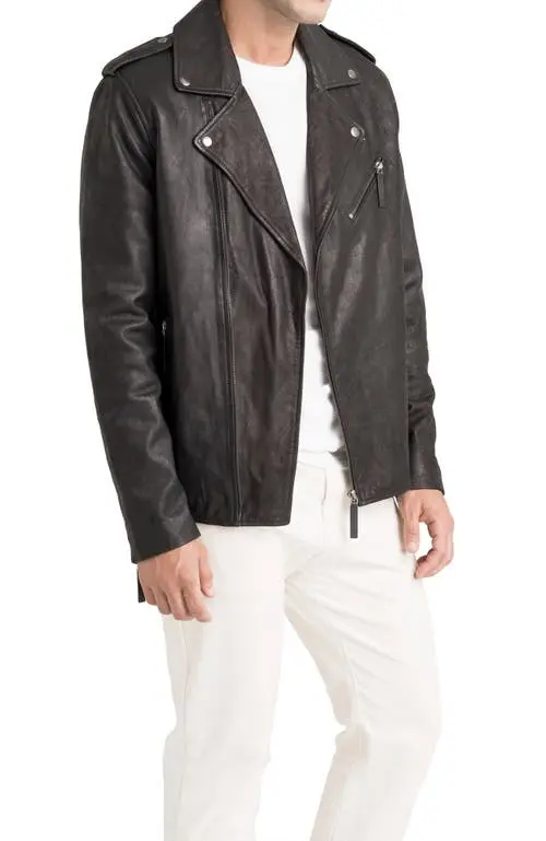 VELEZ Capri Leather Semi-fitted Biker Jacket