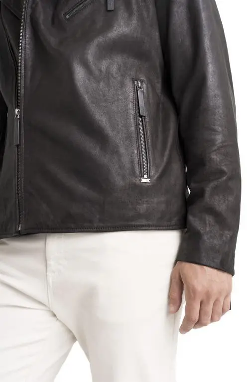 VELEZ Capri Leather Semi-fitted Biker Jacket