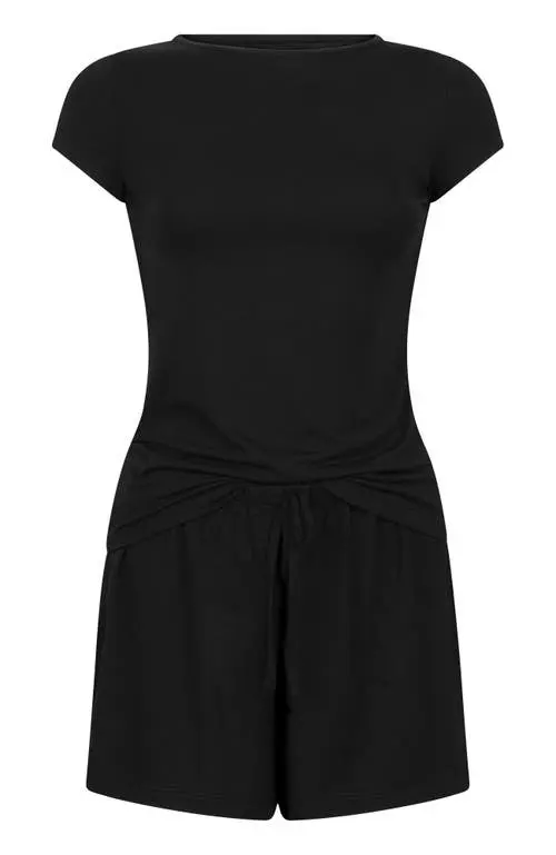 Hunkemoller Pyjama Set Jersey - Black