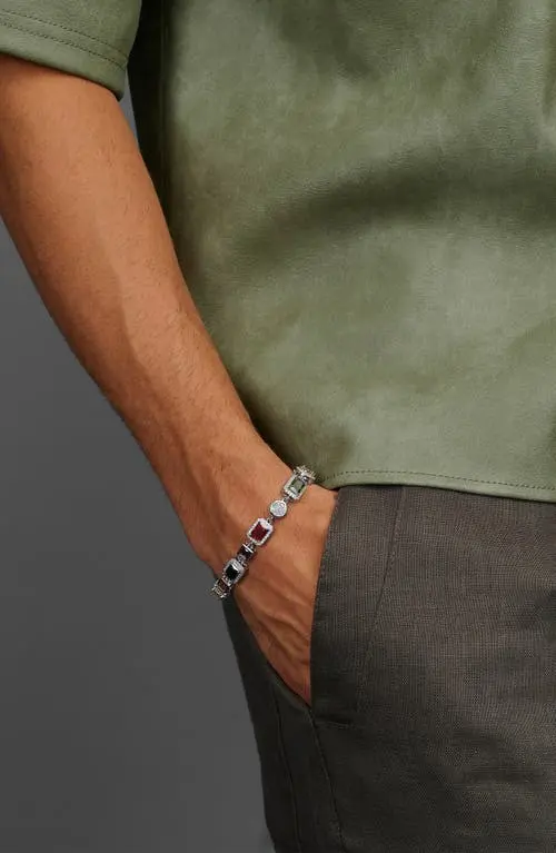NIALAYA JEWELRY Gemstone Bracelet - Silver