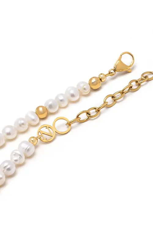 NIALAYA JEWELRY Dice And Pearl Necklace - Multi-color