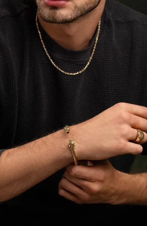 NIALAYA JEWELRY Panther Bangle - Gold